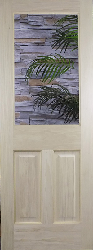 Full lite interior glass doors with clear tempered glass